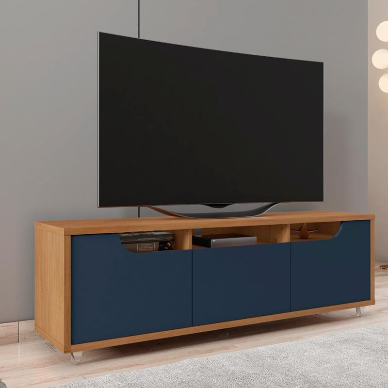 Rack para TV Até 60 Polegadas 2 Portas 1 Gaveta 160cm Jersey Casa D ...