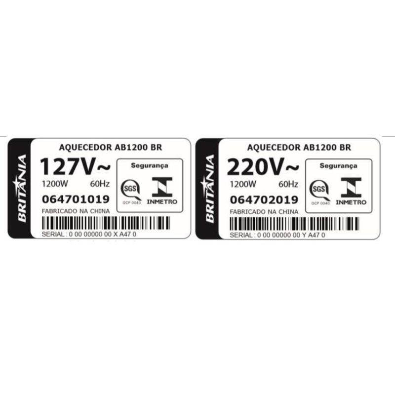 Aquecedor Elétrico Britânia AB1200 | Multiloja
