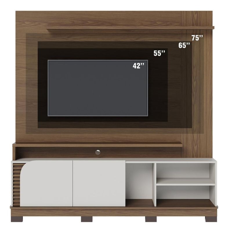 Estante Home para TV até 75 Polegadas 1 Porta Jurerê 18 Colibri | Multiloja - Multiloja |Aqui é ...